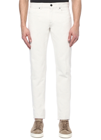 Zegna Erkek Tailored Fit Beyaz Jean Pantolon 36 IT