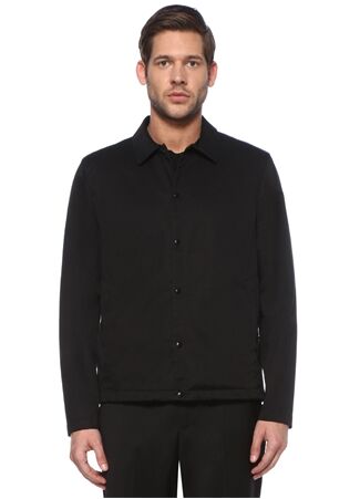 Z Zegna Erkek Siyah Polo Yaka Ceket 50 IT