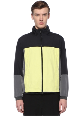 Z Zegna Erkek Sarı Kapüşonlu Techmerino Özellikli Jersey Mont L EU