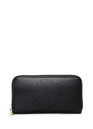 Stella McCartney Kadın Siyah Logolu Cüzdan EU