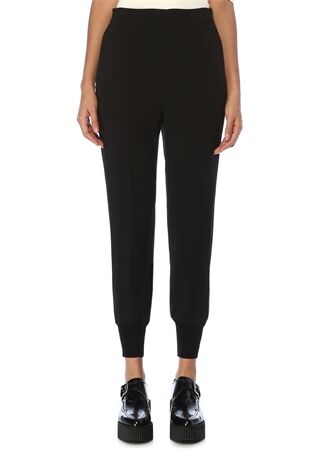 Stella McCartney Kadın Julia Siyah Paçası Ribli Pantolon 44 IT