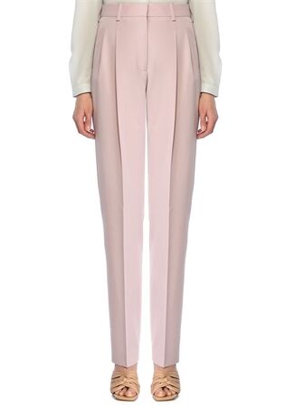 Stella McCartney Kadın Lizette Loose Fit Lila Yün Pantolon Mor 38 IT