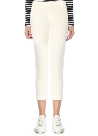 Vince Kadın Beyaz Normal Bel Crop Pantolon 0 US