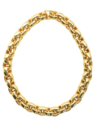 Ponponiere Kadın Malin Gold Zincir Formlu Altın Rengi Kaplama Kolye EU Ponponiere Kadın Malin Gold Zincir Formlu Altın Rengi Kaplama Kolye EU