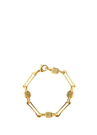 Ponponiere Kadın Myra Geometrik Formlu Altın Rengi Kaplama Bileklik EU Ponponiere Kadın Myra Geometrik Formlu Altın Rengi Kaplama Bileklik EU