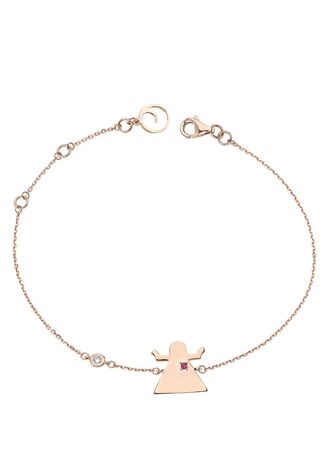 Bee Goddess Kadın Tanit Altın Rengi Bileklik Pembe EU Bee Goddess Kadın Tanit Altın Rengi Bileklik Pembe EU