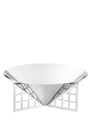 Georg Jensen Matrix Small Silver Kafes Ayaklı Dekoratif Kase Gri