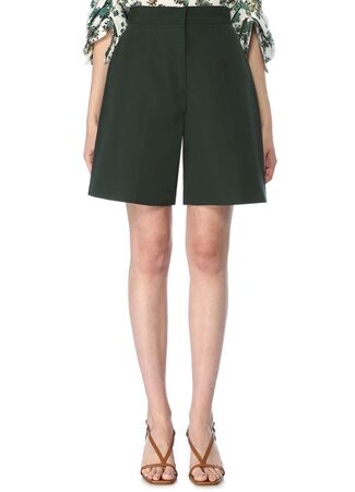 Victoria by Beckham Kadın Yeşil Yüksek Bel Bol Kesim Şort 8 US