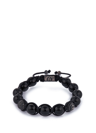 AtolyeWolf Erkek On Shamballa Siyah Boncuklu Bileklik EU AtolyeWolf Erkek On Shamballa Siyah Boncuklu Bileklik EU