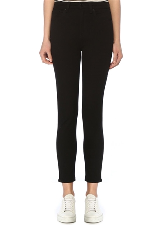 Rag&Bone Kadın Nina Siyah Yüksek Bel Ankle Skinny Jean Pantolon 23 US