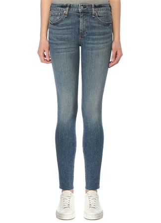 Rag&Bone Kadın Cate Normal Bel Skinny Jean Pantolon Mavi 23 US