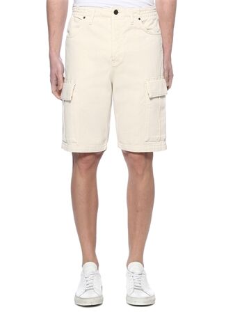 American Vintage Erkek Snopdog Ekru Cep Detaylı Şort Bej XL EU