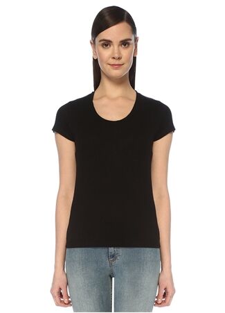 American Vintage Kadın Jacksonville Siyah Basic T-shirt XS EU