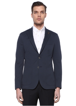 Pal Zileri Erkek Drop 7 Lacivert Kelebek Yaka Ceket 52 IT