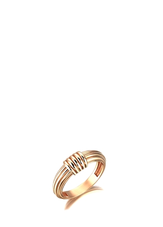 Sim&Roz Kadın Torque Gold Boğum Dokulu Altın Rengi Yüzük EU Sim&Roz Kadın Torque Gold Boğum Dokulu Altın Rengi Yüzük EU