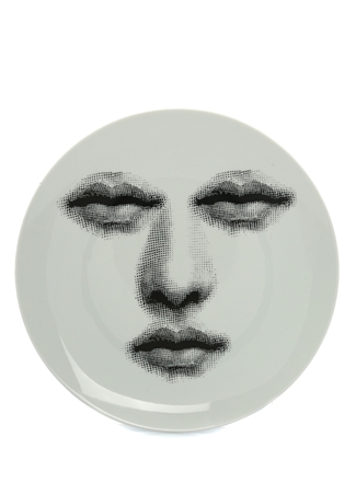 Fornasetti Tema E Variazioni 394 Porselen Dekoratif Tabak Siyah Fornasetti Tema E Variazioni 394 Porselen Dekoratif Tabak Siyah