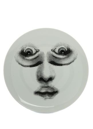 Fornasetti Tema E Variazioni 395 Porselen Dekoratif Tabak Siyah Fornasetti Tema E Variazioni 395 Porselen Dekoratif Tabak Siyah