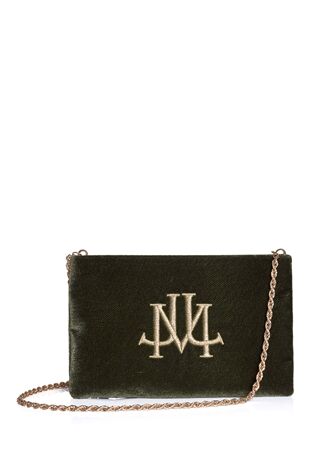 Jimba Kadın Richard Yeşil Nakışlı El Yapımı Portföyü EU