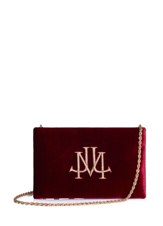 Jimba Kadın Richard Bordo Nakışlı El Yapımı Portföyü EU