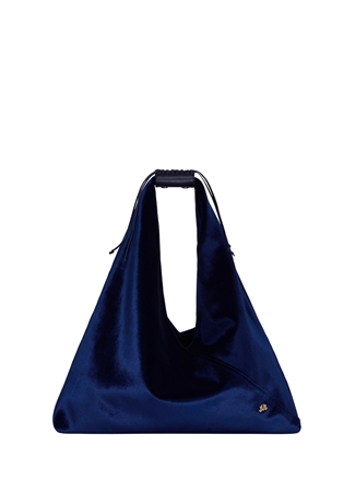 Jimba Kadın Felix Mini El Yapımı Kadife Omuz Çantası Lacivert EU Jimba Kadın Felix Mini El Yapımı Kadife Omuz Çantası Lacivert EU