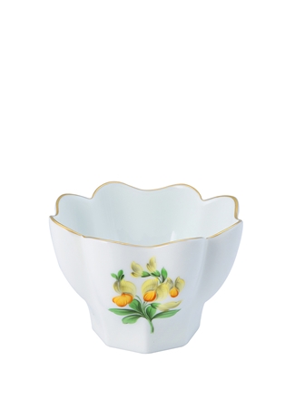 Herend GV Beyaz Porselen Şekerlik Çok Renkli Herend GV Beyaz Porselen Şekerlik Çok Renkli