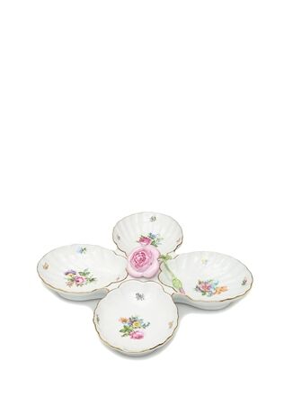 Herend Queen Victoria 4lü Porselen Servis Çok Renkli