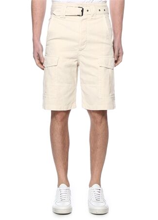 Isabel Marant Erkek Ekru Beli Kemerli Şort Bej 40 FR