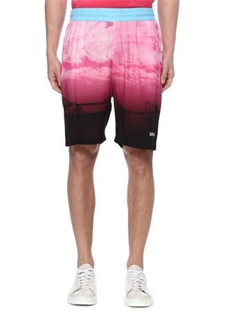 Les Benjamins Erkek Colorblocked Batik Desenli Şort S EU