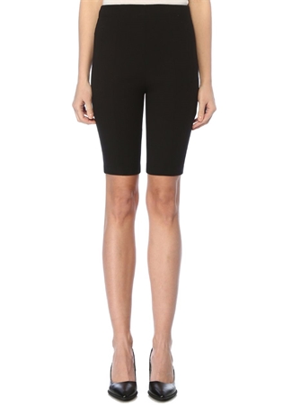 Tibi Kadın Anson Siyah Streç Biker Şort 2 US