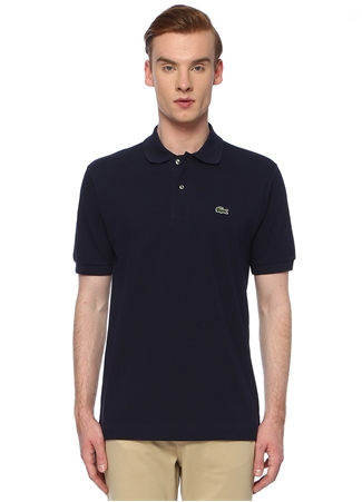 Lacoste Erkek Classic Fit Lacivert Logolu Polo Yaka T-shirt S EU