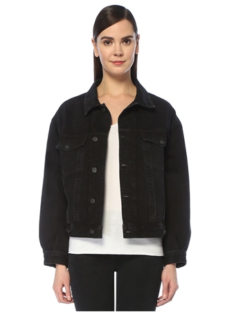 Agolde Kadın Charli Oversize Siyah Denim Ceket S EU