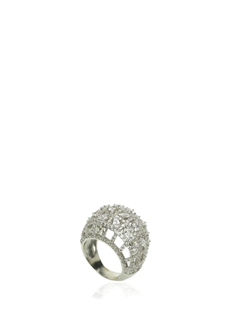Beymen Collection Kadın Silver Taşlı İşlemeli Yüzük Gri 8 Beymen Collection Kadın Silver Taşlı İşlemeli Yüzük Gri 8