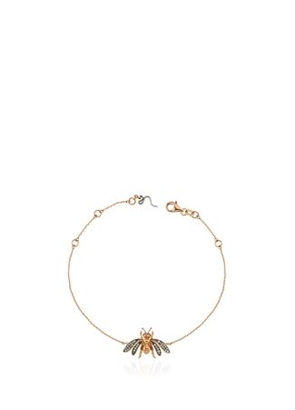 Aida Bergsen Kadın Vesparum Pırlantalı Altın Rengi Bileklik EU Aida Bergsen Kadın Vesparum Pırlantalı Altın Rengi Bileklik EU