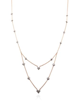 Aida Bergsen Kadın Rose Ivy Pırlantalı Altın Rengi Kolye EU