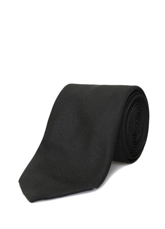 Tino Cosma Erkek Siyah İpek Kravat EU