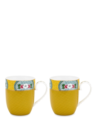 Pip Studio Blushing Birds Sarı Porselen Fincan Seti Pip Studio Blushing Birds Sarı Porselen Fincan Seti