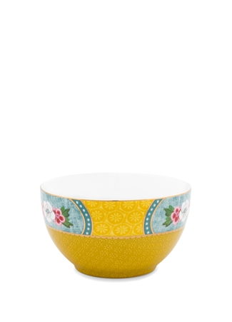 Pip Studio Blushing Birds Sarı Çiçek Desenli Porselen Kase Pip Studio Blushing Birds Sarı Çiçek Desenli Porselen Kase