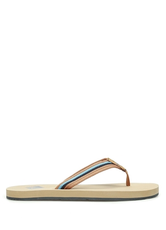 Sperry Top-sider Erkek Topsail Thong Bej Mavi Logolu Terlik 39 Eu