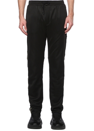 Fendi Erkek Siyah Gold Logo Bantlı Eşofman 48 IT