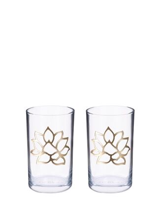 Kısmetce Lotus 2li Cam Kahve Su Bardağı Seti