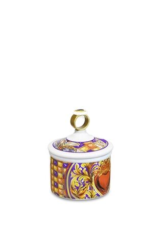 Baci Milano Gio Mor Baskılı Porselen Şekerlik