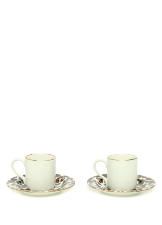 Mi Su Deco Leopardo 2li Porselen Kahve Fincan Seti Çok Renkli Mi Su Deco Leopardo 2li Porselen Kahve Fincan Seti Çok Renkli