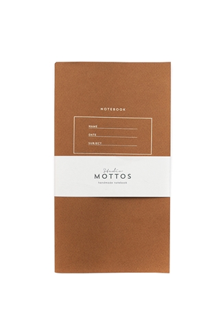 Studio Mottos Kadın Kahverengi 3lü Tek Ortalı Çizgisiz Defter EU Studio Mottos Kadın Kahverengi 3lü Tek Ortalı Çizgisiz Defter EU