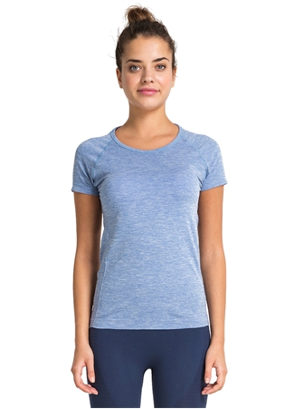 Jerf Kadın Pasto Mavi Bisiklet Yaka Ultra Hafif T-Shirt XS EU Jerf Kadın Pasto Mavi Bisiklet Yaka Ultra Hafif T-Shirt XS EU