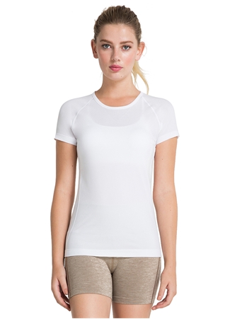Jerf Kadın Pasto Beyaz Bisiklet Yaka Ultra Hafif T-Shirt XS EU Jerf Kadın Pasto Beyaz Bisiklet Yaka Ultra Hafif T-Shirt XS EU