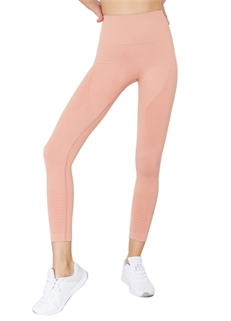 Jerf Kadın Gela Pembe Yüksek Bel Esnek Toparlayıcı Tayt L EU