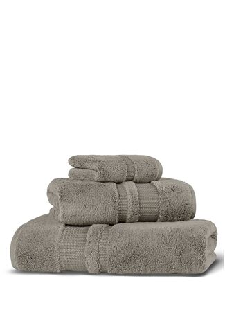 Hamam Pera Gri Banyo Havlusu Kahverengi