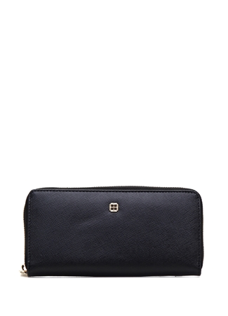 Beymen Kadın Siyah Fermuarlı Deri Cüzdan EU