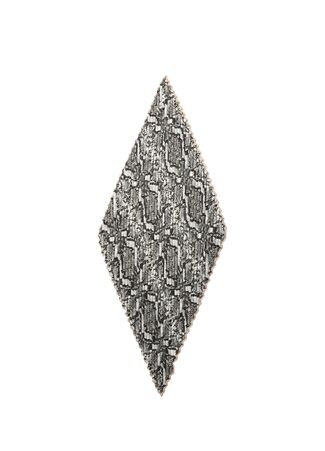 Beymen Hediye Kadın Siyah Yılan Derisi Desenli Fular EU