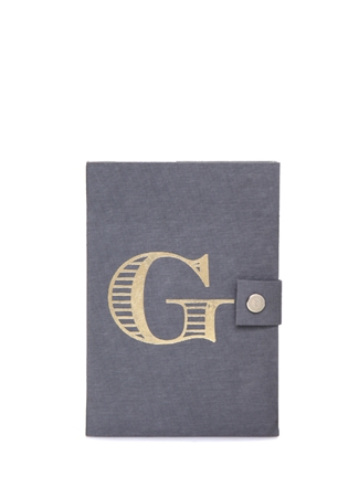 AA Paper&Co Lila Harf Baskılı Çıtçıtlı Defter Gri EU AA Paper&Co Lila Harf Baskılı Çıtçıtlı Defter Gri EU